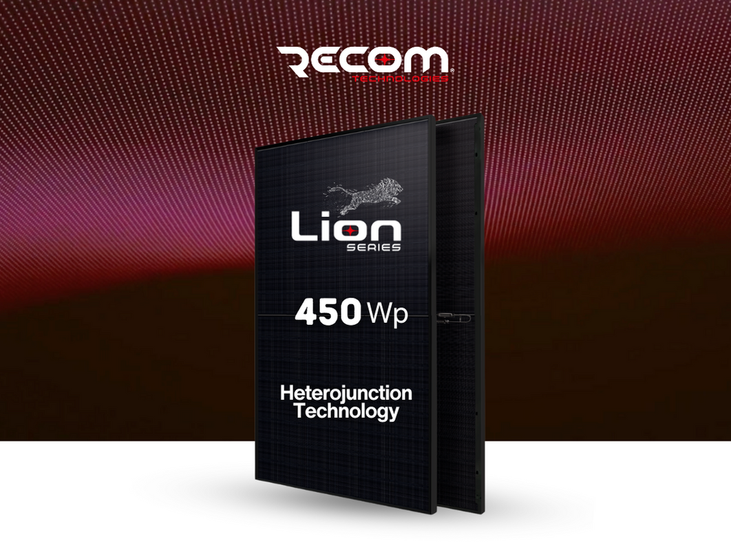 Recom Launch New Lion HJT 450Wp PV Module with 30 Years Product Warranty
